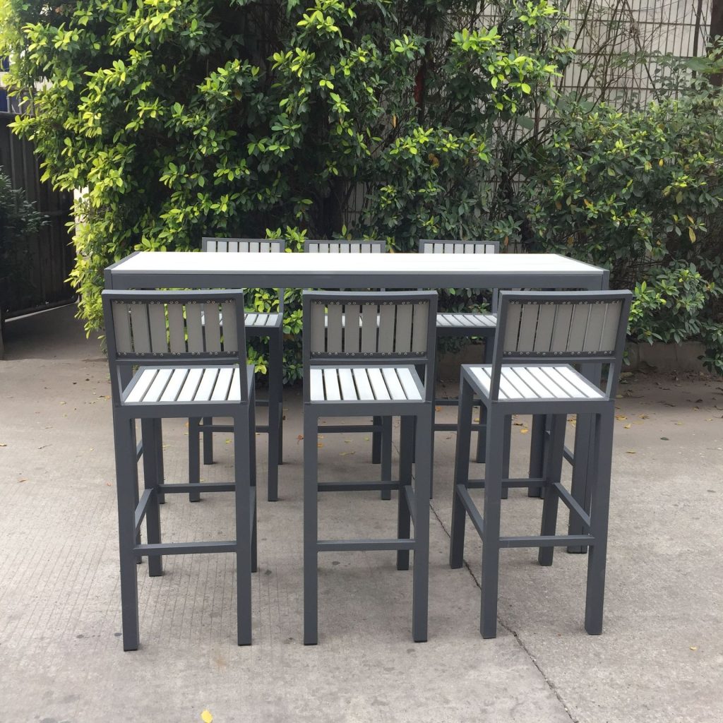Stool and Tall Table Combination – Stylish and Functional High Seating Set